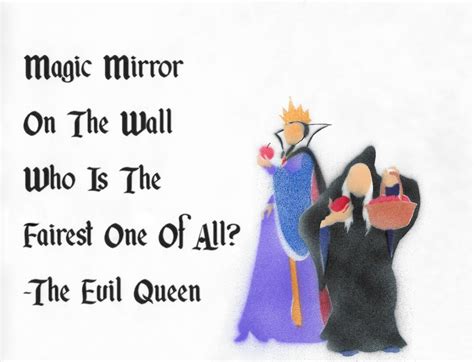 Villain The Evil Queen Halloween Airbrushed Silhouette And Quote