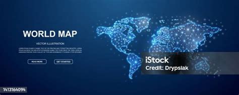 세계지도 3d 낮은 폴리 기호 파란색 방문 페이지에 대한 연결된 점과 함께 지리 디자인 일러스트 개념 다각형 지구 행성 그림 세계지도에 대한 스톡 벡터 아트 및 기타 이미지