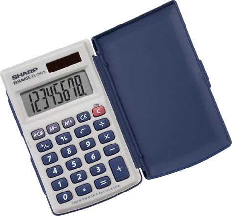 Sharp EL243SB Calculator Calculators Pocket White Amazon Co Uk