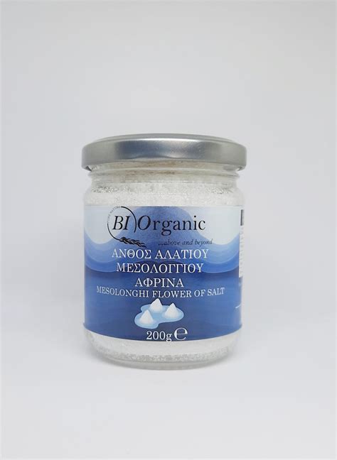 Ανθός αλατιού Μεσολογγίου ΑΦΡΙΝΑ 200gr Biorganic Φυσικός ανθός