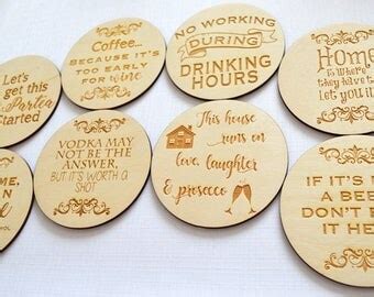 Quote Coasters Etsy