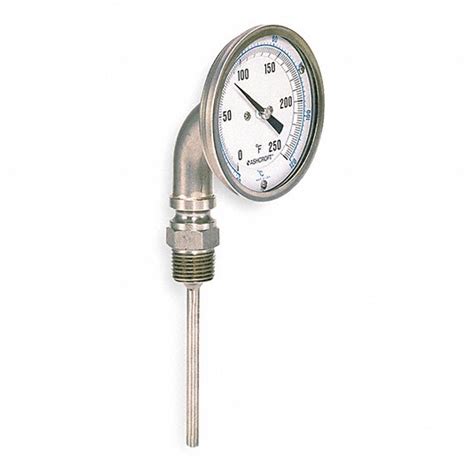 Analog Dial Thermometer Stem Length 6 In Grainger