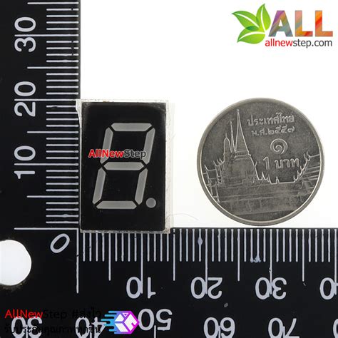 7 Segment 05 นิ้ว Common Anode 1digit Red ไฟ 7 Segment 05 1 หลัก สี