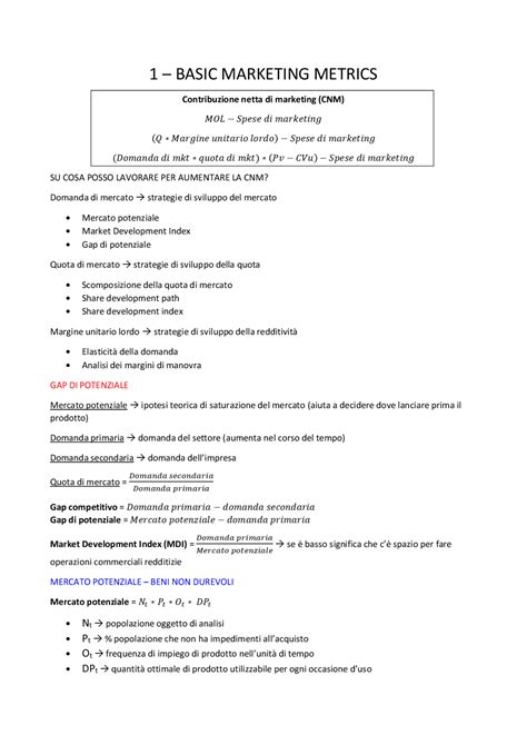 Riassunto Di Marketing Advanced Docsity