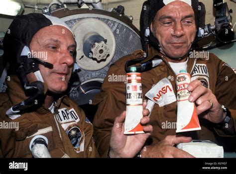Apollo Soyuz 1975 Namerican Astronauts Thomas Stafford And Donald