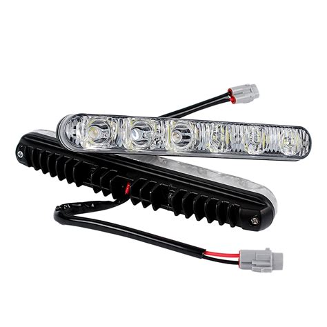 6 LEDs Car Daytime Running Lights Universal Car Daytime LED Light Super