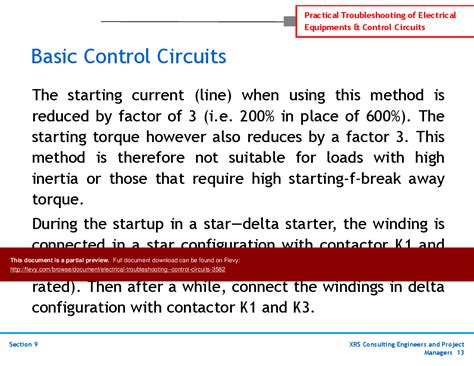 Electrical Troubleshooting Control Circuits PPT Slide Deck