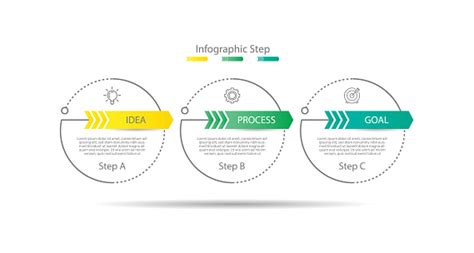 프리젠 테이션 비즈니스 인포 그래픽 템플릿 서클 다채로운 3 단계 0명에 대한 스톡 벡터 아트 및 기타 이미지 0명 3 개념 Istock
