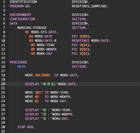 Cobol言語の「redefines句」とは？使い方を確認しよう！｜用語辞典｜ Cobol入門サイト