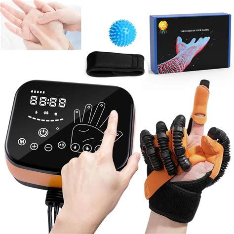 Rehabilitation Robotic Gloves Hand And Finger Exercise Equipment For