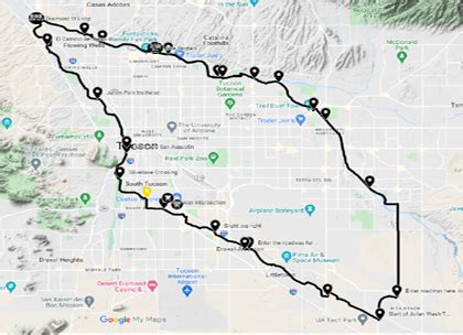 Tucson Loop Interactive Map Chuck Huckelberry Loop Free Maps Friends Of The Tucson Loop