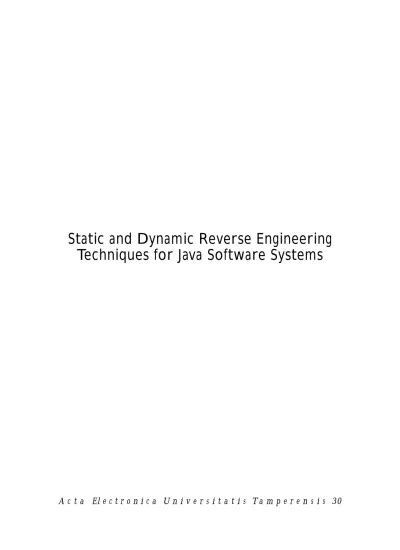 Scenario Diagrams Activity Diagrams Reverse Engineering