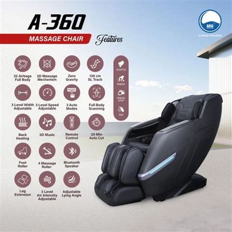 Brown Leather Robotic 3d Massage Chair 360 For Personal And Commercial