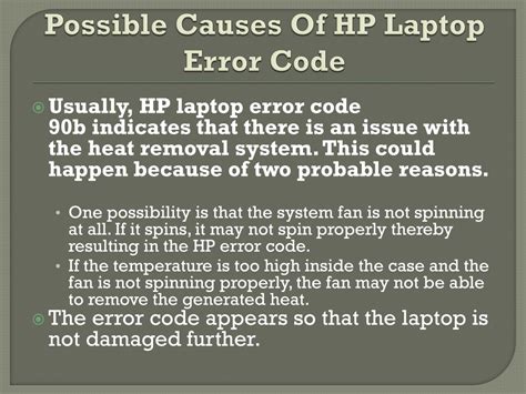 PPT Steps To Solve Hp Laptop Error Code 90b PowerPoint Presentation Free Download ID 8381759