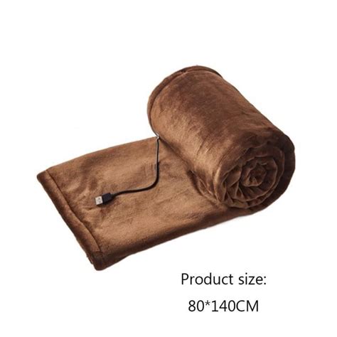 Couverture chauffante électrique USB 5Vs matelas doux et lavables châle
