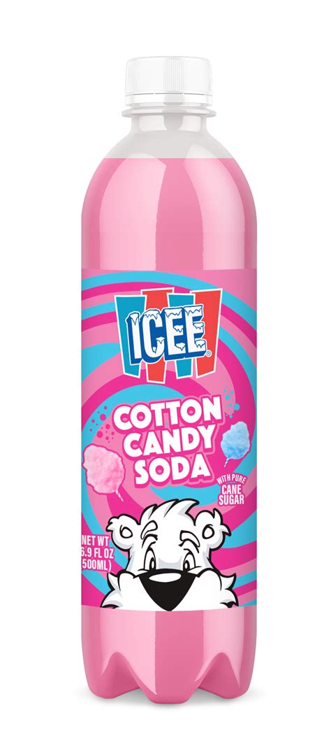 Icee Sparkling Soda Soft Drink 4 Flavor Variety 17oz Pack Of 12