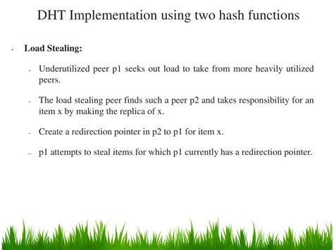 ppt implementing dht based load balancing solution for hadoop