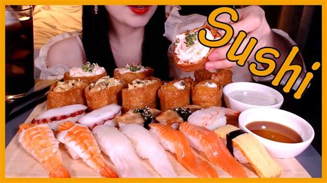초밥 먹방 Asmr Sushi Mukbang Realsound 리얼사운드 Youtube