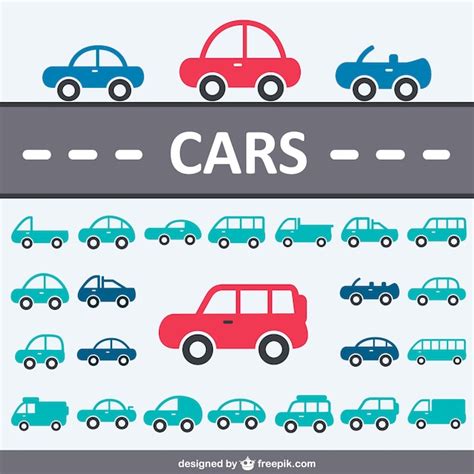 車のアイコン集 無料のベクター