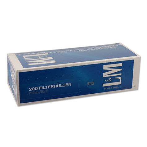 200 Stück L M Blue Label King Size Zigarettenhülsen Online Kaufen Für