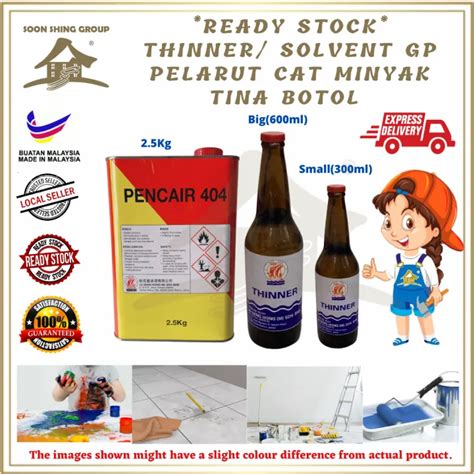 Thinner Solvent Gp Pelarut Cat Minyak Tina Botol Solvent Thinner