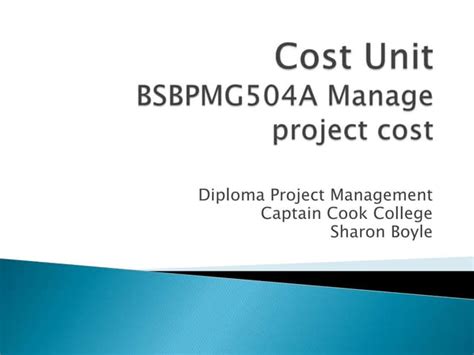 Cost Unit 2012 Ppt