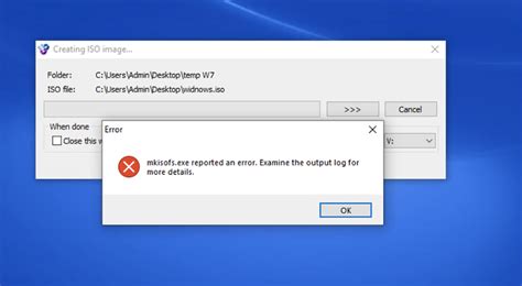Windows Error When Creating W Iso From Disk Access Denied Super User