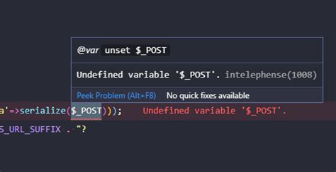 Add Exemptions For Predefined Variables Issue Bmewburn Vscode Intelephense GitHub