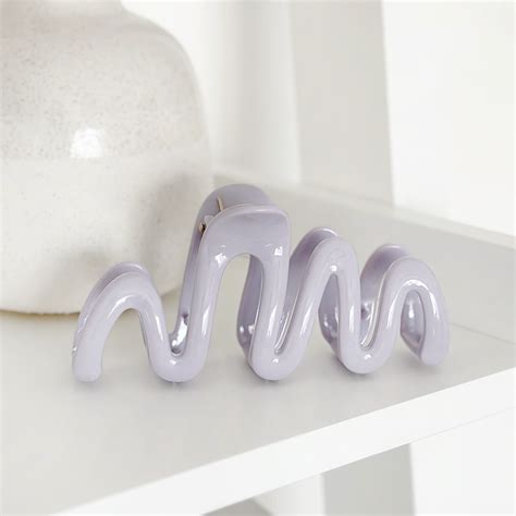Coconut Lane Squiggle Claw Clip Lilac Kiyo Beauty