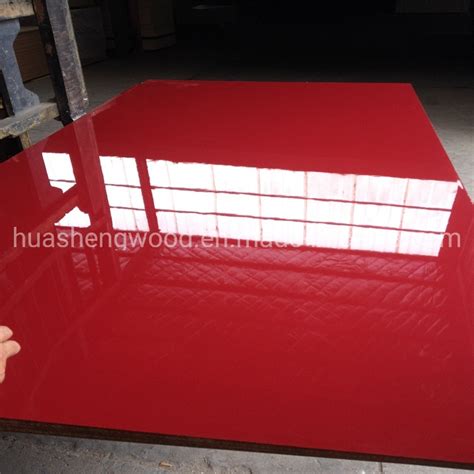 High Glossy Melamine Faced White UV Coated MDF Board China UV MDF Board And UV MDF
