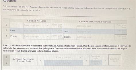 Requiredcalculate Net Sales And Net Accounts