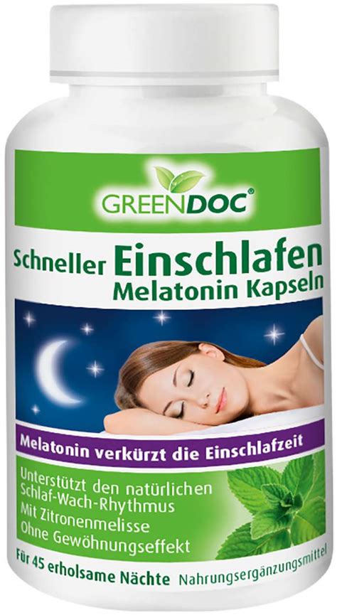 Greendoc Schneller Einschlafen Melatonin Kapseln Kaufen Volksversand Versandapotheke
