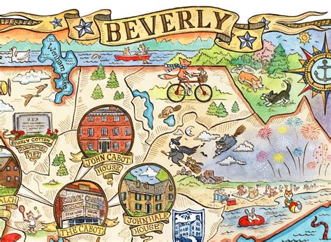 Beverly Massachusetts Map 11x14 Art Print Etsy