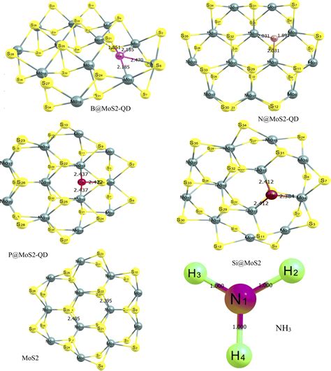 Heteroatoms Si B N And P Doped 2d Monolayer Mos 2 For Nh 3 Gas Detection Rsc Advances