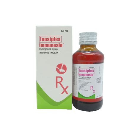 Immunosin Inosine Dimepranol Acedoben 250mg 5ml Syrup 60ml Price In