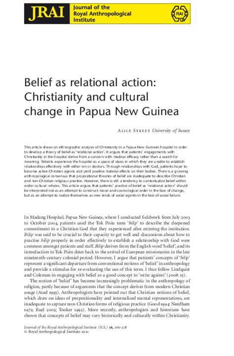 pdf 2010 belief as relational action christianity and cultural
