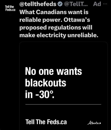 No One Wants Blackouts In 30” Soo Given That Electricity Is A