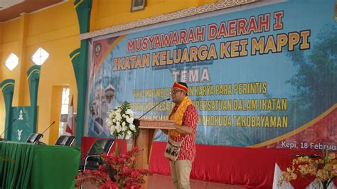 Penjabat Bupati Mappi Buka Kegiatan Musda Ke 1 Ikatan Keluarga Kei