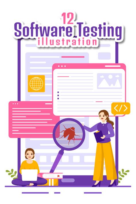 12 Software Testing Vector Illustration MasterBundles