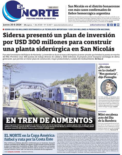 Diario El Norte Edición Digital Jueves 20 De Junio 2024 Diario El