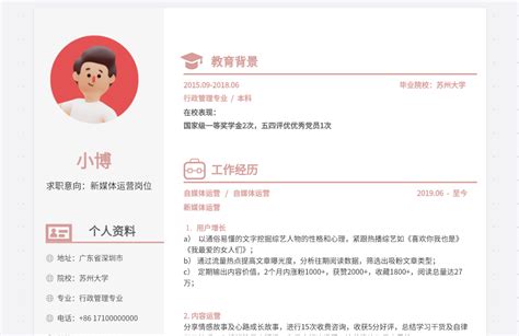 优秀个人简历模板 boardmix社区专题