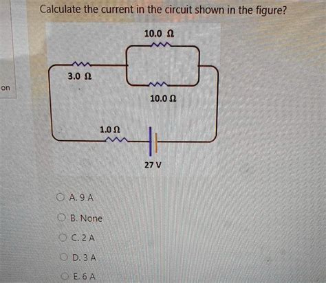 Solved Calculate The Current In The Circuit Shown In The Figure 10 00 Î© 300 Î© On 10 00 Î© 1