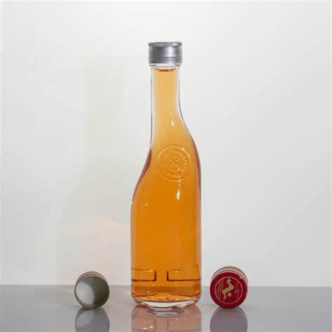 Tiny Liquor Bottle 190ml Vodka Whisky Manufacturer Long Glory Glass