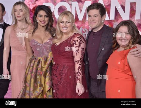 L R Betty Gilpin Priyanka Chopra Rebel Wilson Adam Devine And Alex