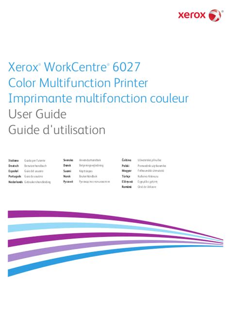Xerox Workcentre 6027 User Manual