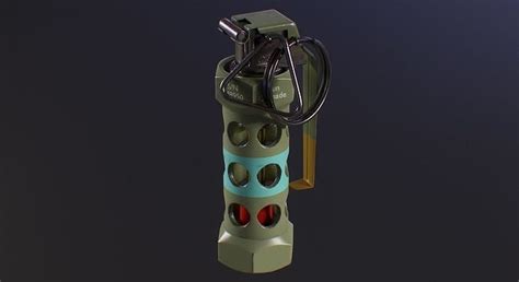 Flashbang Free Vr Ar Low Poly 3d Model Cgtrader
