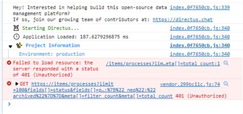 An error in console: Failed to load resource: the server responded with ...