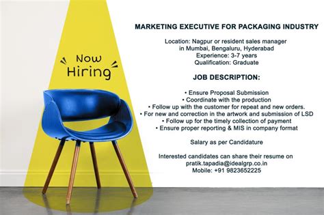 Pratik Tapadia On Linkedin Hiring For Marketing Executives For Flexible Packaging Industry