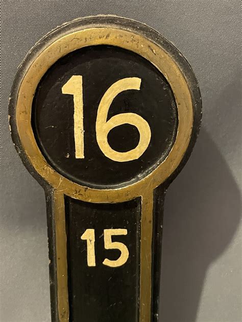 Antiques Atlas Carnforth F And M Jcn Signal Box Lever Plate 16