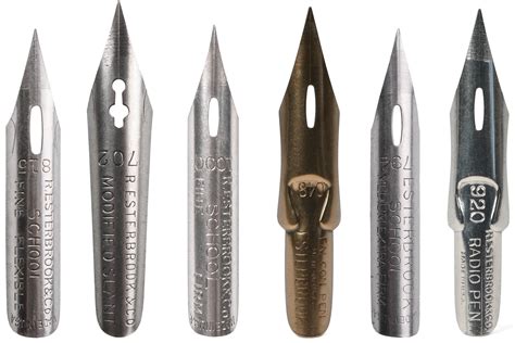 Esterbrook Vintage Writing Nibs Set Of 6 St Louis Art Supply